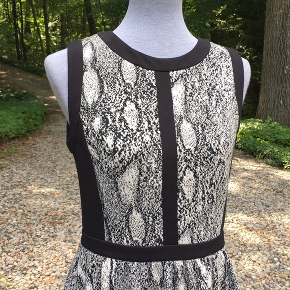 Rebecca Taylor | Dresses | Rebecca Taylor Black White Python Jacquard ...